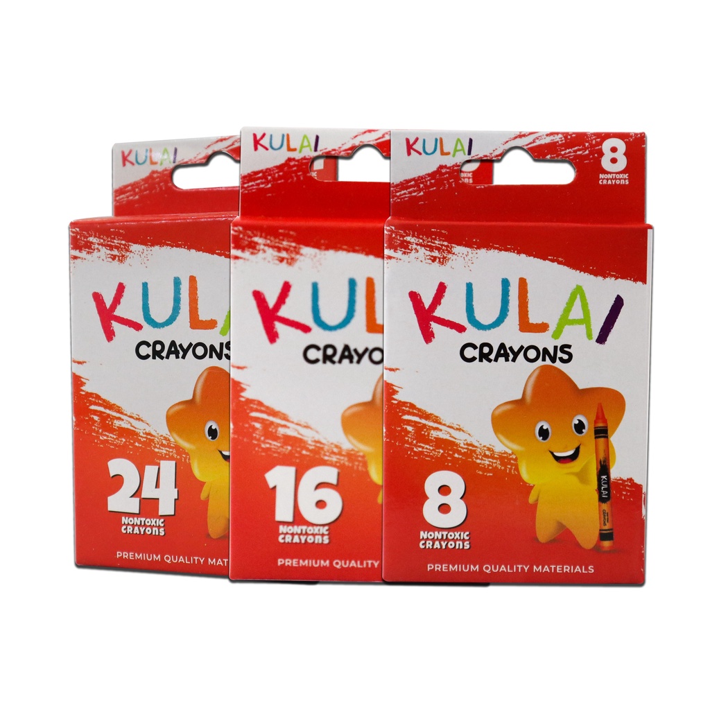 KULAI Crayons 8, 16, and 24 set | Shopee Philippines