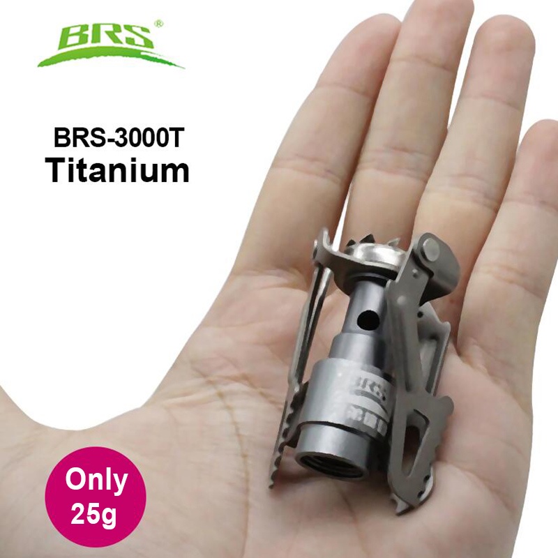 BRS Outdoor Gas Stove Camping Gas Burner Portable Mini Titanium Stove Survival Furnace Pocket ...