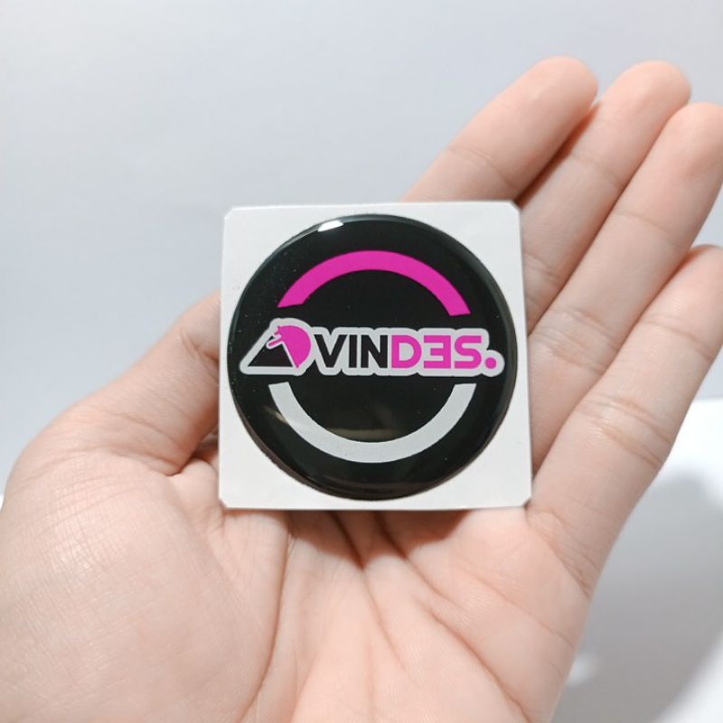 ROUND VINDES Flexible resin embossed sticker Emblem | Shopee Philippines