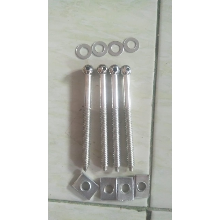 KAYU Sale Of Wooden Cot Bolts, Skull Models, 1 set Of 4pcs+nuts And ...