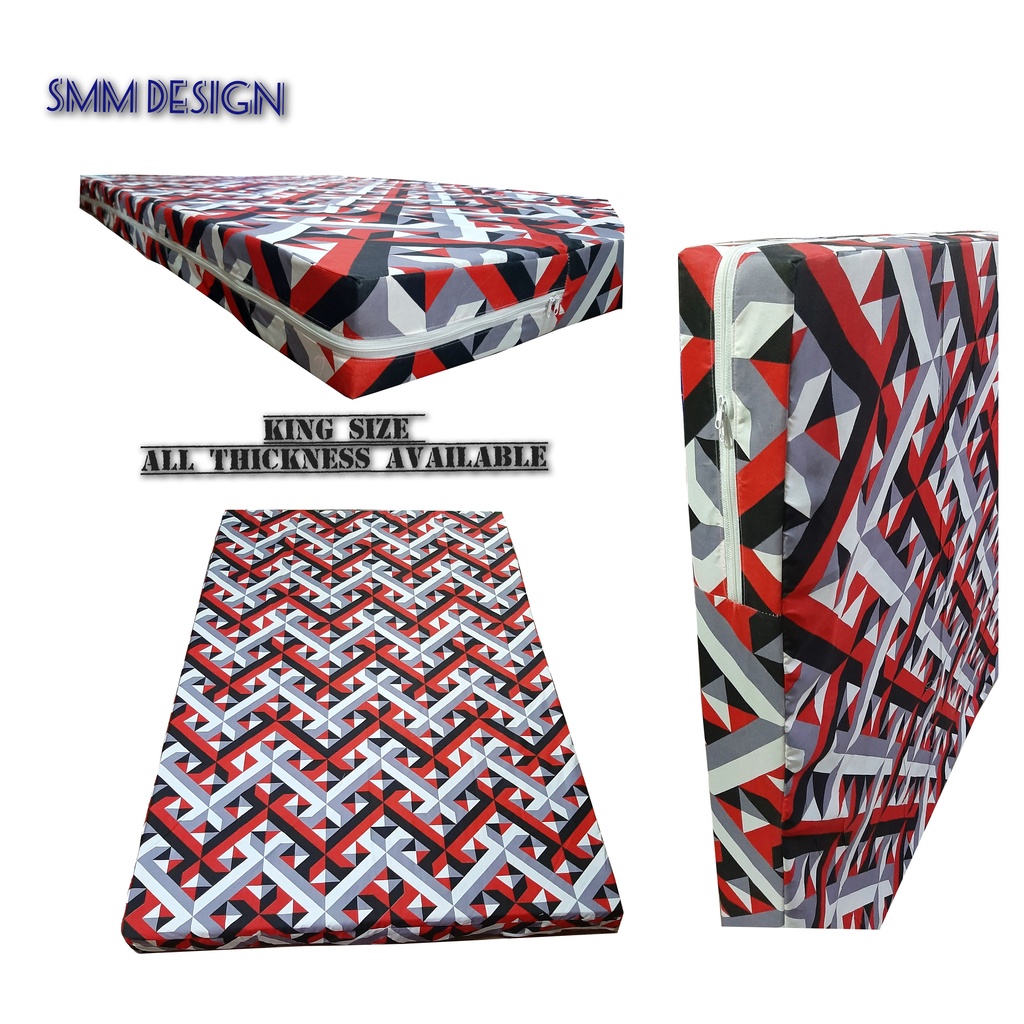 FOAM COVER WITH L-SHAPED TYPE LONG ZIPPER / KING SIZE ONLY / QUALITY ...