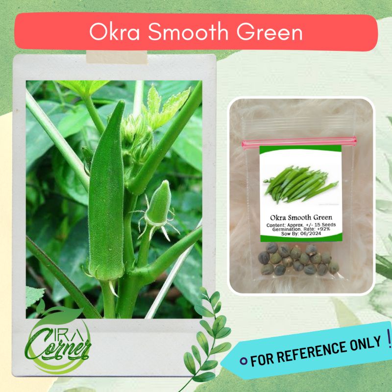 IRACorner Okra Smooth Green Seeds | Shopee Philippines