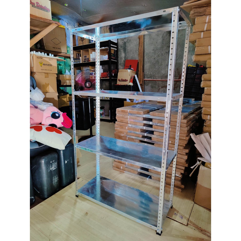 [COD] 4 Layer Bolted Galvanized Rack Storage System Racking Shelving ...