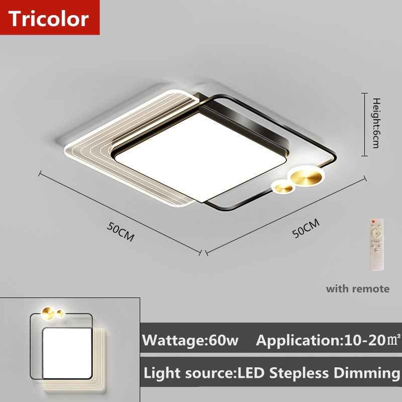 Modern Chandelier Celling Light Tri color Center Light For Living Room ...