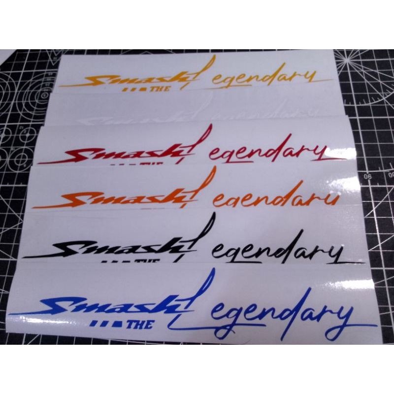 (COD) SUZUKI SMASH LEGENDARY signature style machine cut motorcycle ...