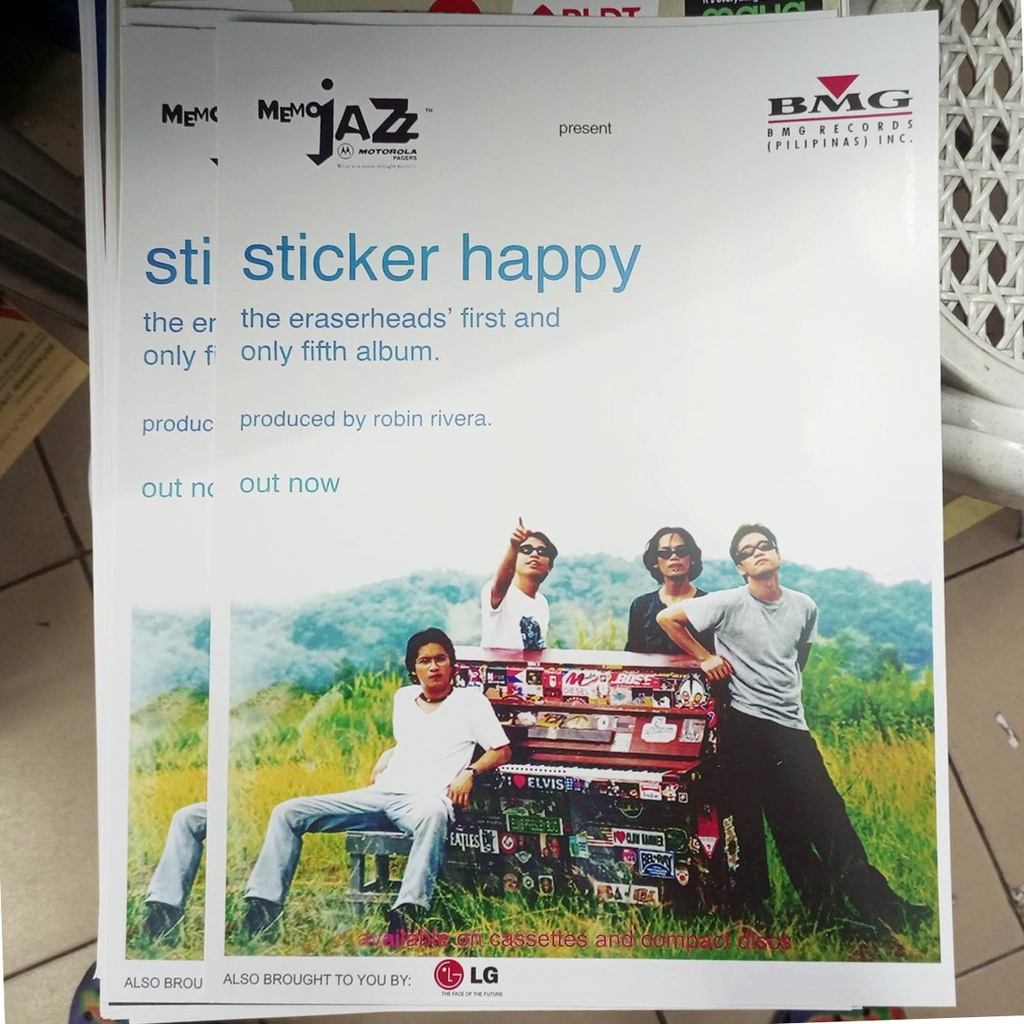 Eraserheads Eheads Eraserhead Poster Posters Sticker Happy Album Wall ...