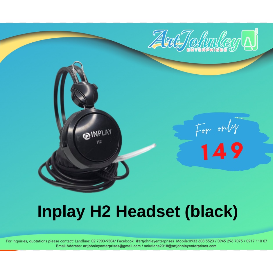 Inplay H2 Headset (black) | Shopee Philippines