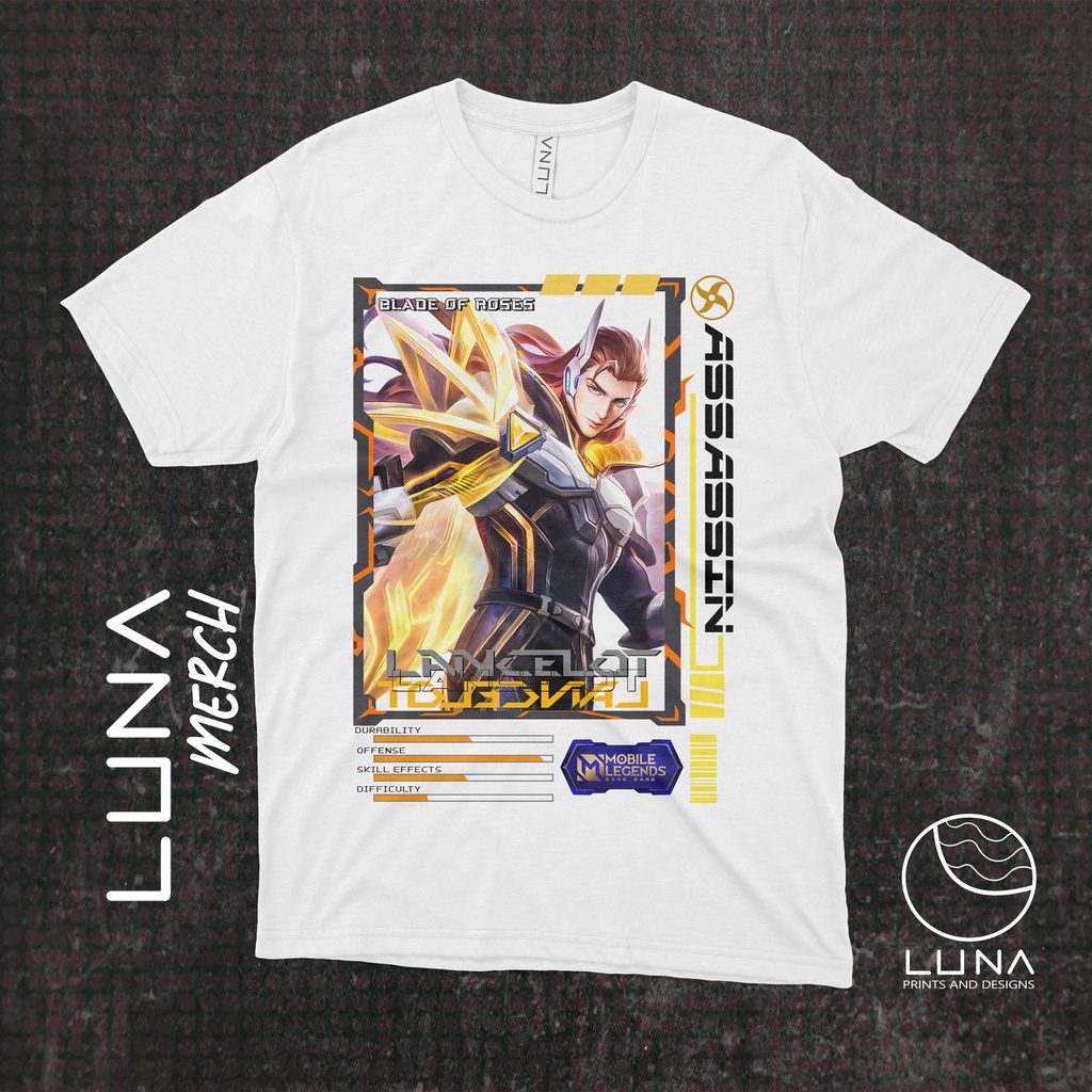 Mobile Legends Shirt ML - The Luna Merch (Lancelot Ling Natalia Saber ...