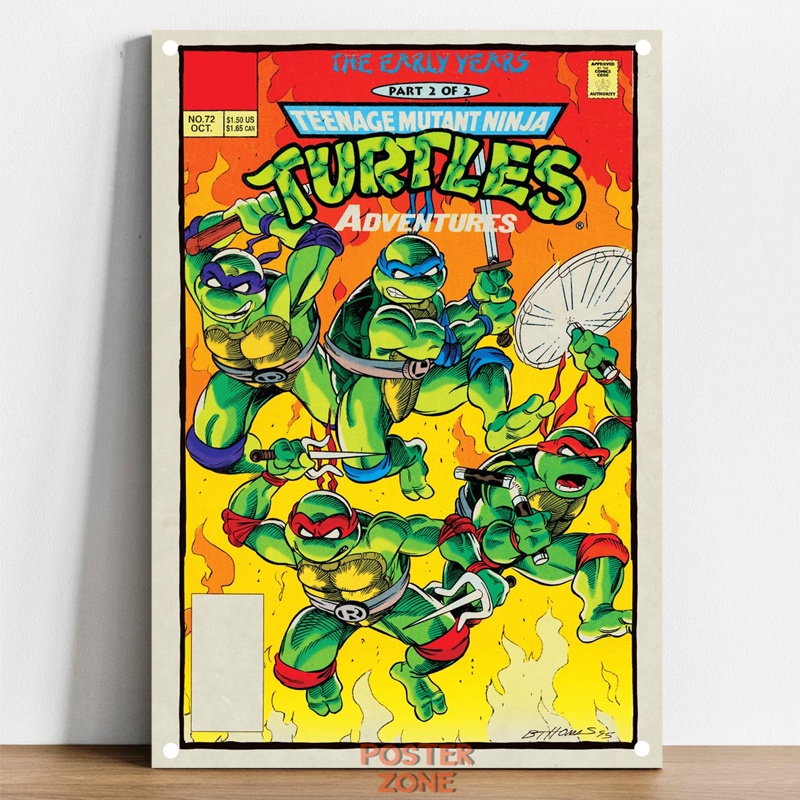 The Early Years Part 2 TMNT Metal Poster TV Shows Movie Game Anime Tin ...