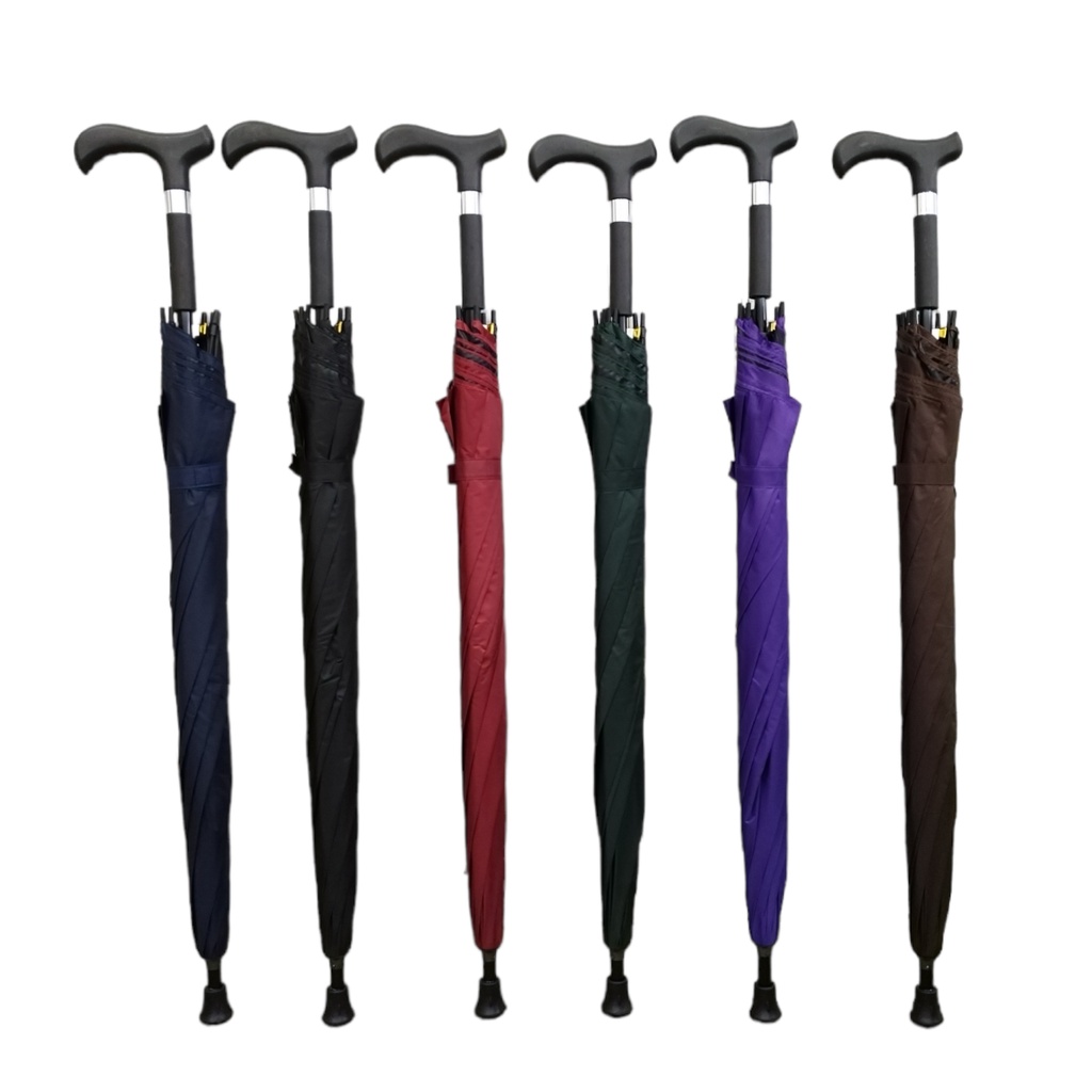 COD Crutch Umbrella Special Tungkod Walking Stick Umbrella/Long ...