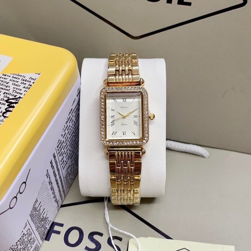 fossil square watch for Ladies good quality with box and paperbag ...