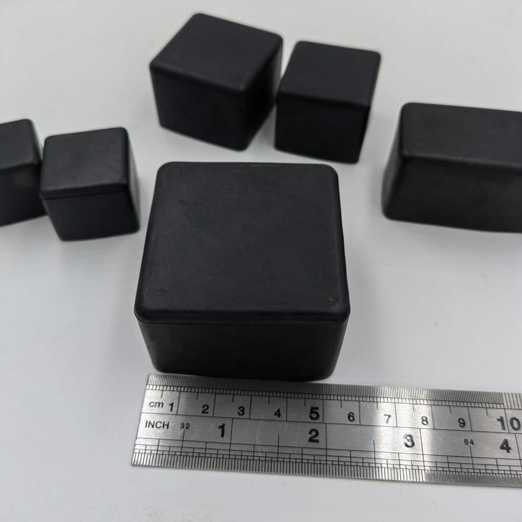 Table and chair leg cover black rubber footing rubber PVC tips L-angle ...