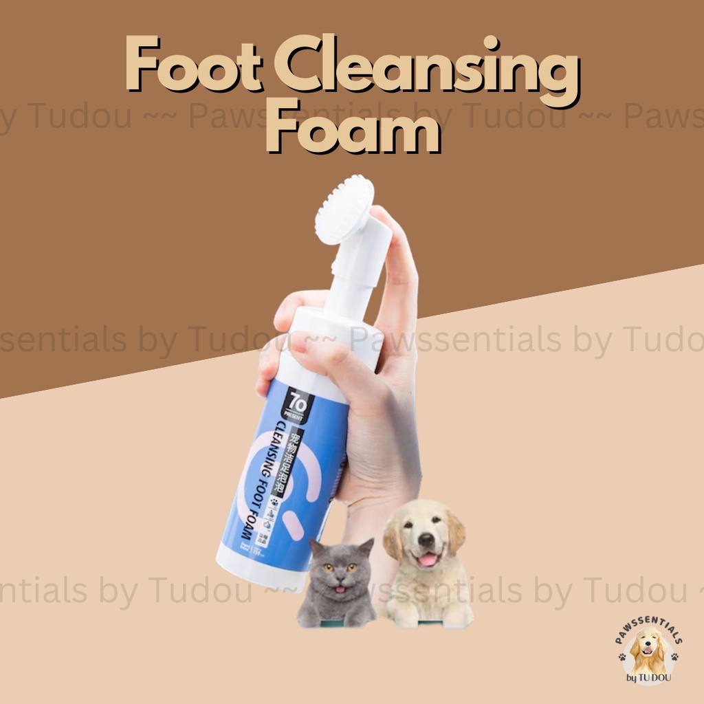 Pawssentials by Tudou Dog Paw Cleaner Cleansing Foam Pet Foot Washer ...
