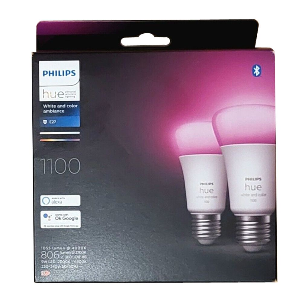 Philips Hue White and Color Ambiance 9W A60 E27 (1100 lm) LED Smart ...