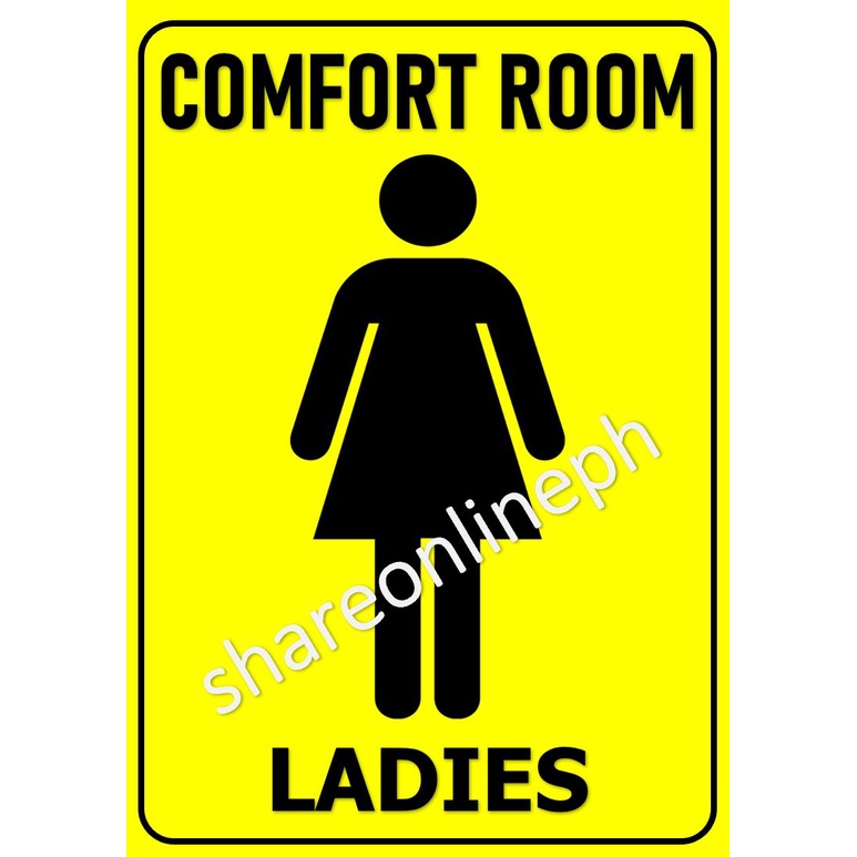 Ladies | Laminated Signage | Sign Boards | Sticker Signages | Restroom ...