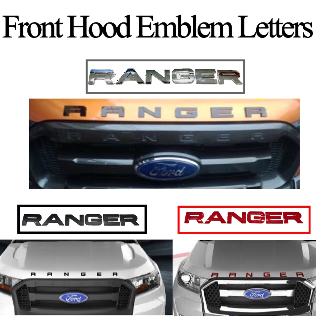 CP RANGER Letters Car Auto Front Hood Emblem Badge Sticker Logo Decals ...