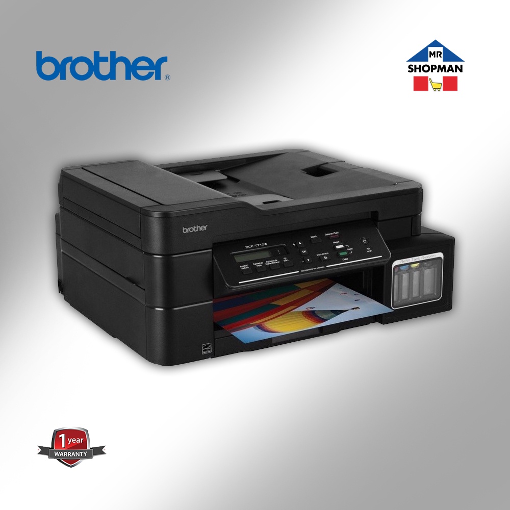 Brother DCP T720DW Ink Tank Wifi Printer Print Scan & Copy with Builtin ...