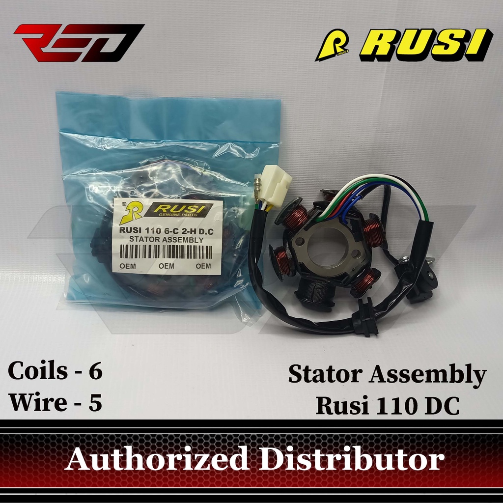 Stator Coil Assembly Rusi110 AC / DC Rusi Original Parts | Shopee ...