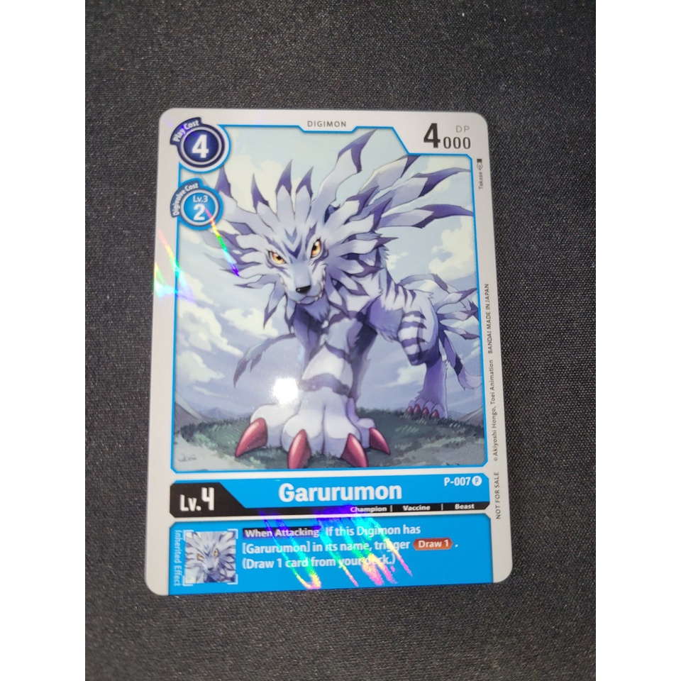 Digimon Cards - TCG - Garurumon - P-007 (Promo) | Shopee Philippines