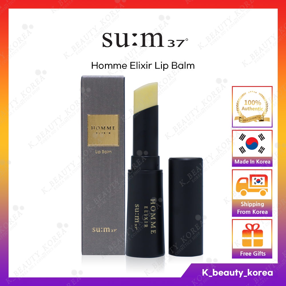 [SU:M37] SUM37 Homme Elixir Lip Balm 5g / Men's Skin Care Lip ...