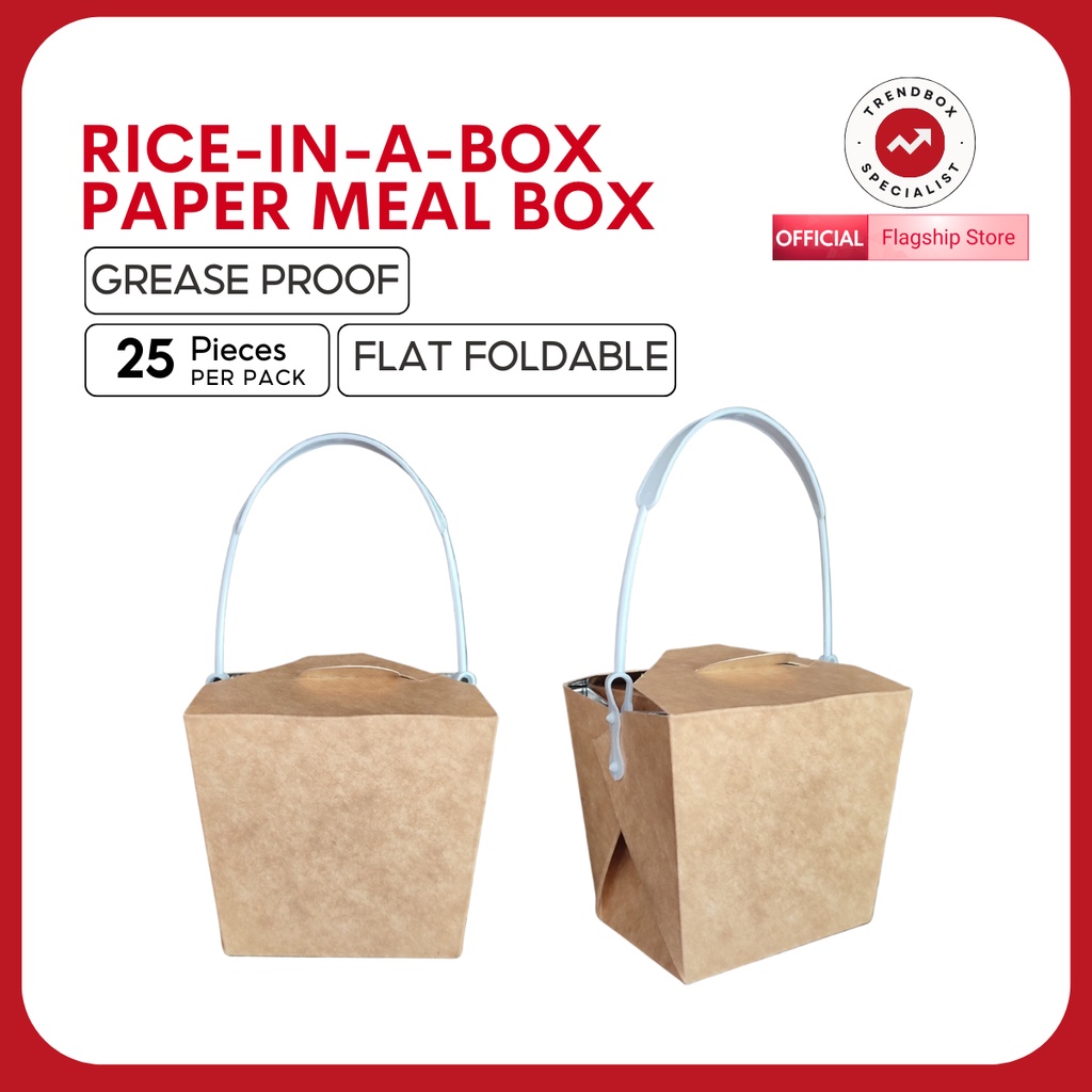 Trendboxph Rice In A Box, Paper Meal Box, Paper Bowl, Chinese Noodle ...