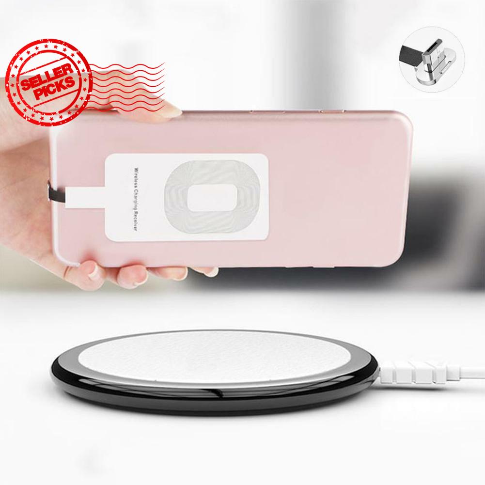 Qi Micro USB Type-C interface Wireless Charger Adapter Charging Andriod ...