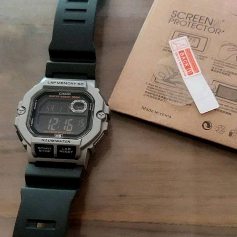 Anti-scratch casio WS 1400H anti-Scratch series high quality | Shopee ...