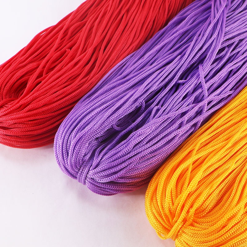 Tiny Cord Nylon Fancy Yarn Hand Knitting Weaving Yarn 2.5MM x 200M ...