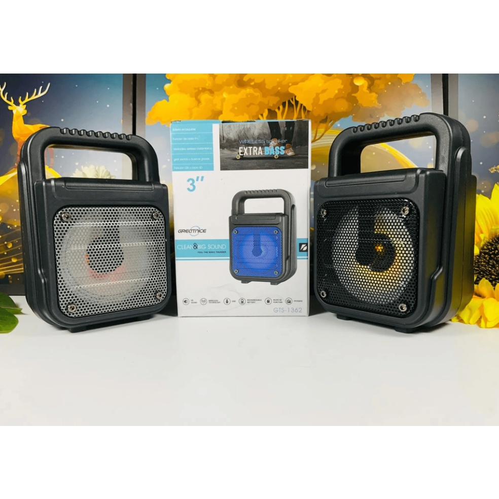 Portable Rechargeable Wireless Bluetooth Speaker Compatible GTS-1362 TF ...