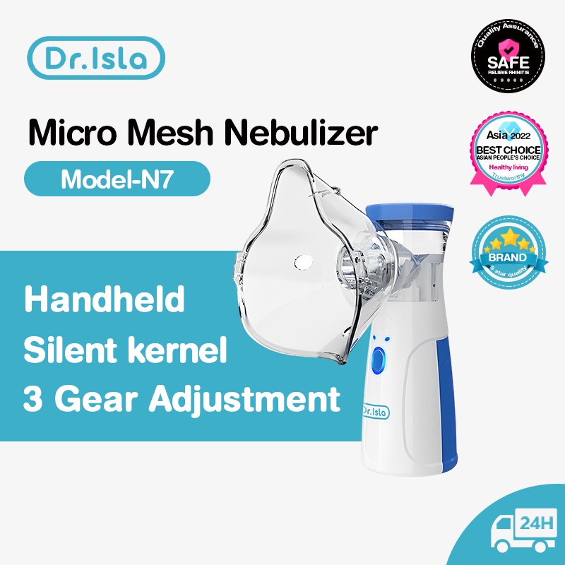 Dr.Isla Nebulizer Portable Rechargeable Mesh Machine Handheld Inhaler ...