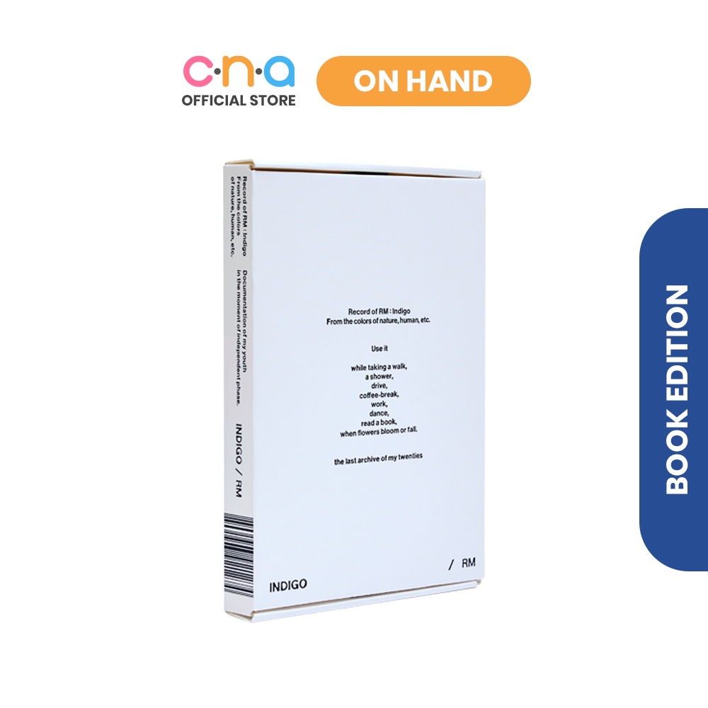 CNA BTS (RM) - Indigo (Book Edition) [𝗗𝗔𝗠𝗔𝗚𝗘𝗗 𝗢𝗨𝗧𝗦𝗜𝗗𝗘 𝗖𝗔𝗦𝗘] | Shopee Philippines