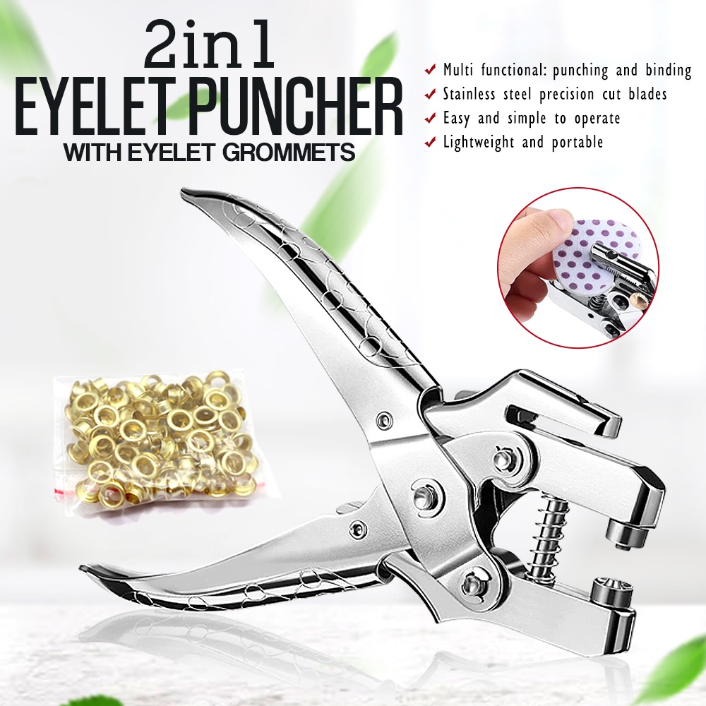2-in-1 Eyelet Puncher 5mm For Hang Tag With Grommet | Shopee Philippines