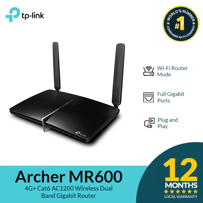 Tp Link Archer Mr600 4g Cat6 Ac1200 Wireless Dual Band Gigabit Router