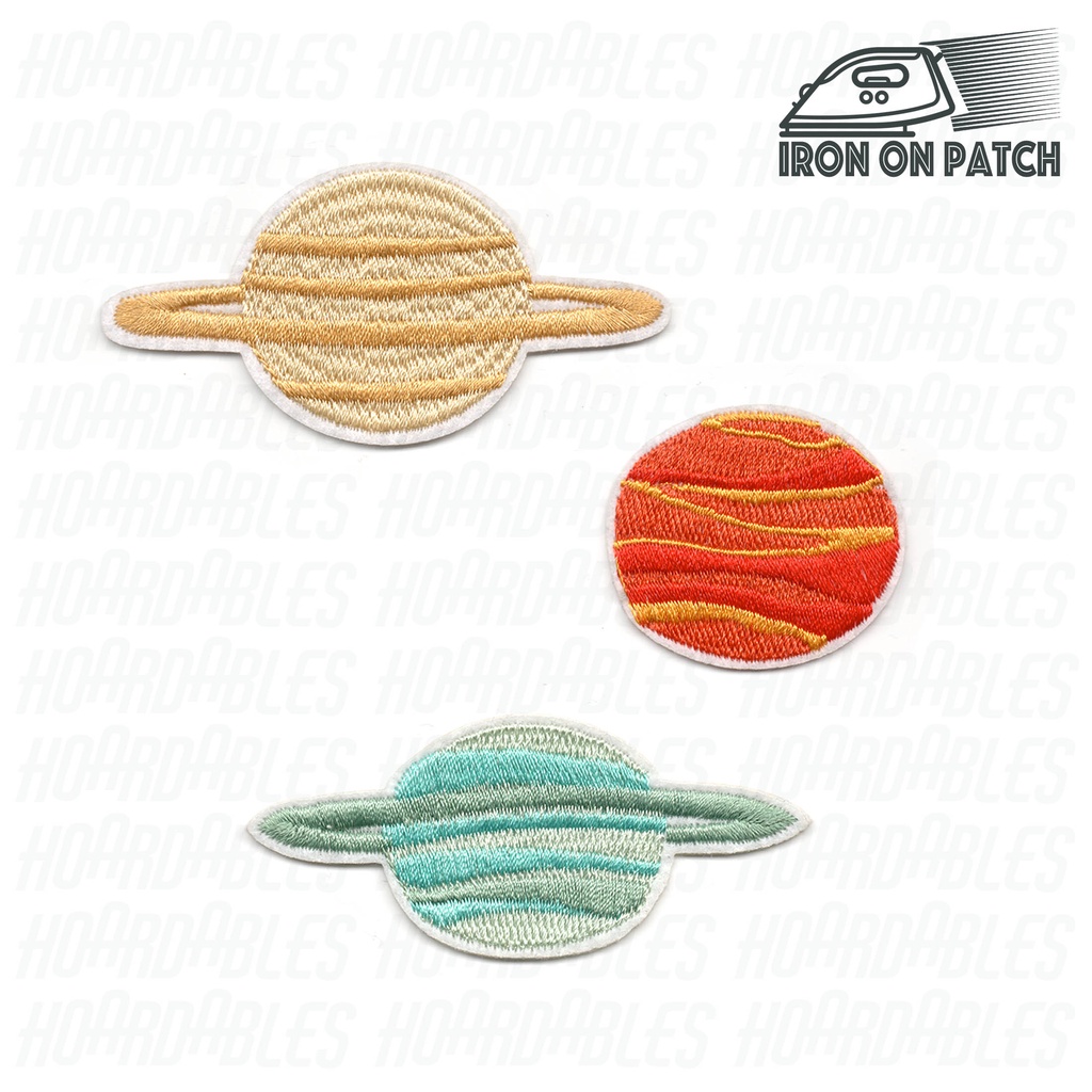 Saturn Jupiter Planet Space Iron On Sew DIY Decor Embroidered Patch Badge | Shopee Philippines