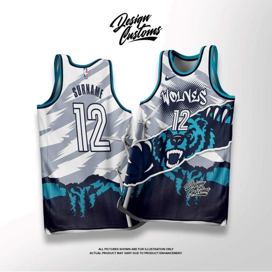 WOLVES 10 BASKETBALL JERSEY FREE CUSTOMIZE OF NAME AND NUMBER ONLY full ...