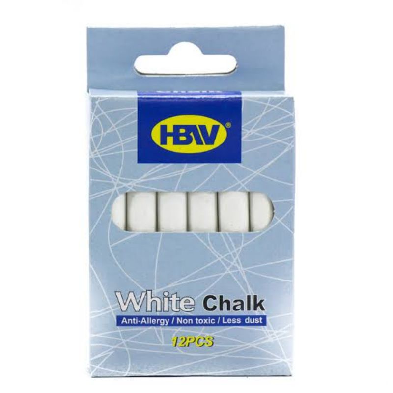 HBW Chalk White, Yellow, Colored (12 pcs. Per Box) | Shopee Philippines