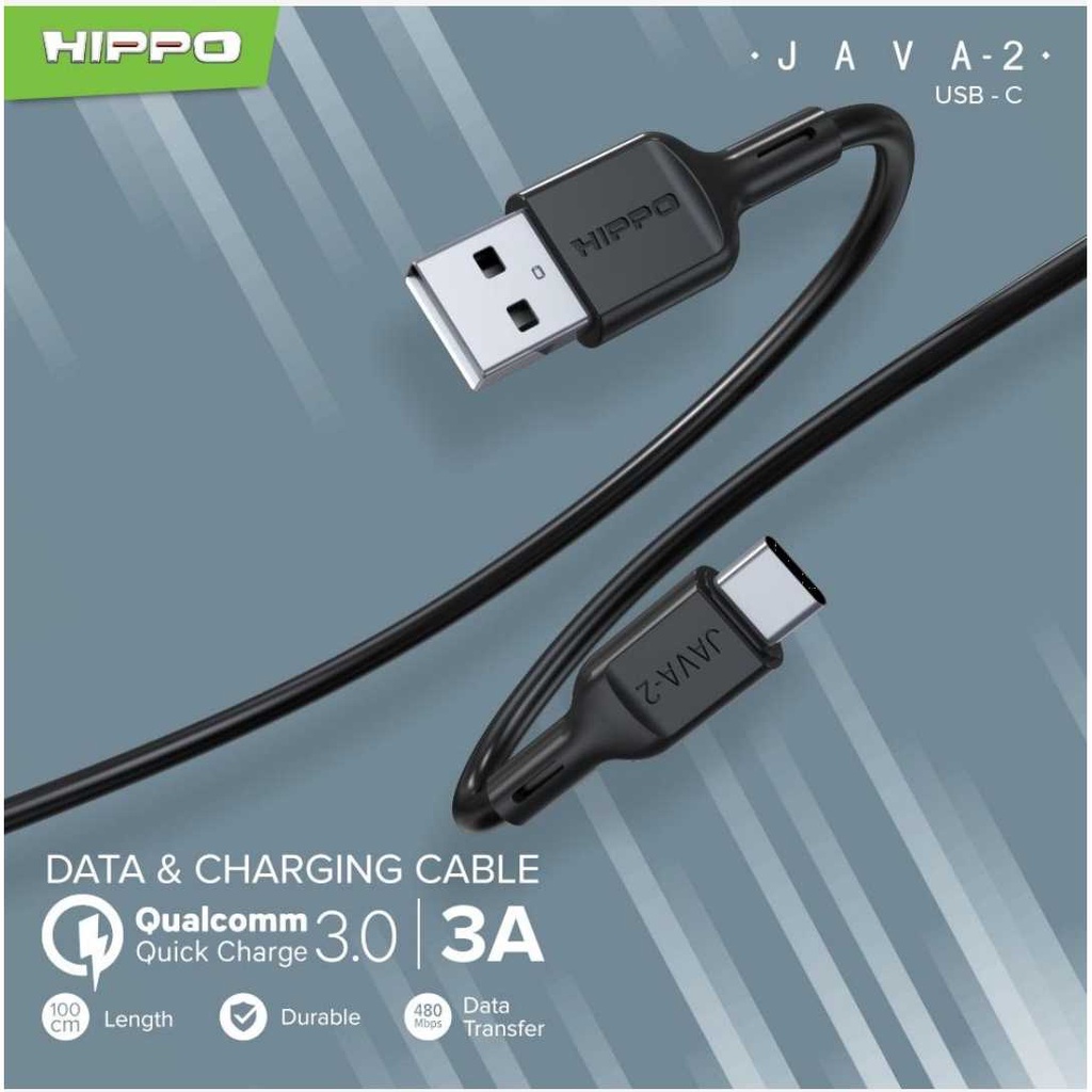 Hippo Java 2 USB Type C Cable 100cm Quick Charging 3.0 | Shopee Philippines
