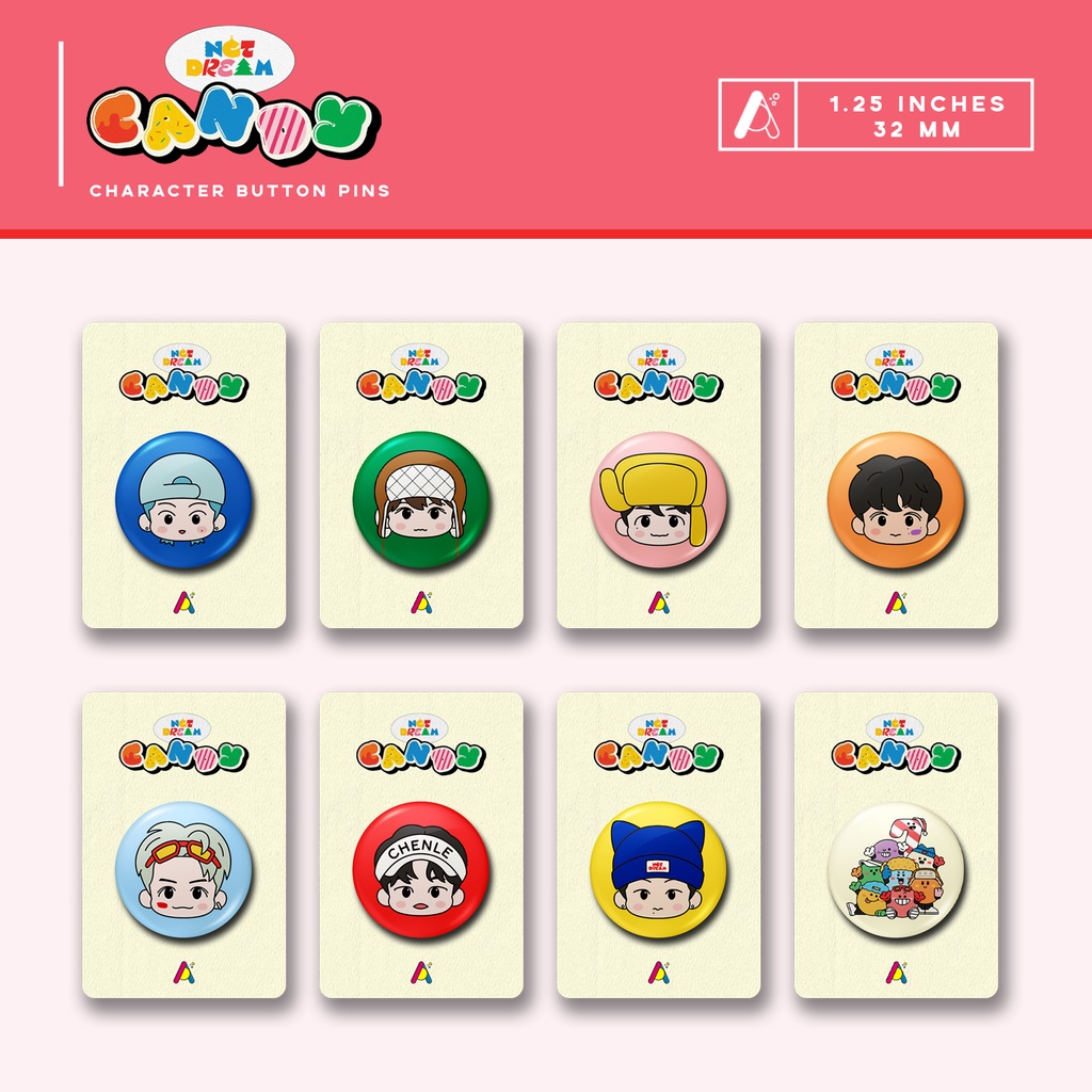 NCT Dream Candy Character Button Pins 32mm 1.25 inches | Shopee Philippines