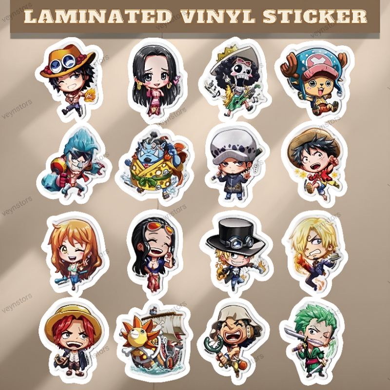 ONE PIECE VINYL STICKER FULL SET (16 PCS) | Shopee Philippines