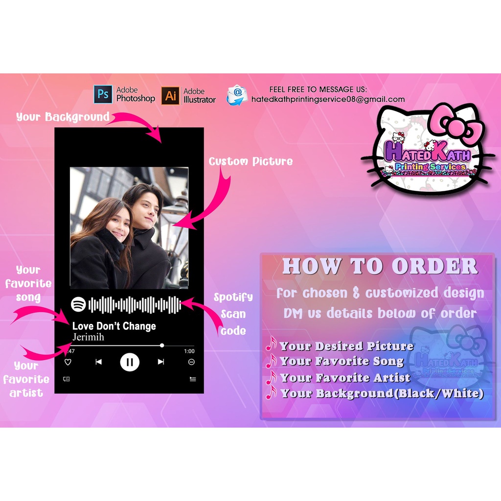 Digital print Spotify (scannable code) | Shopee Philippines