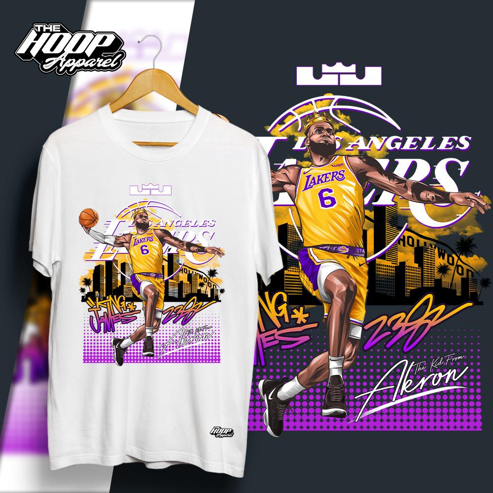 THE HOOP APPAREL LEBRON JAMES TKFA GRAPHIC COTTON TSHIRT FOR MEN AND ...