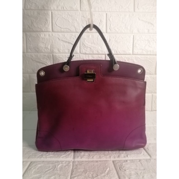 Furla Piper Medium Leather Satchel Handbag | Shopee Philippines