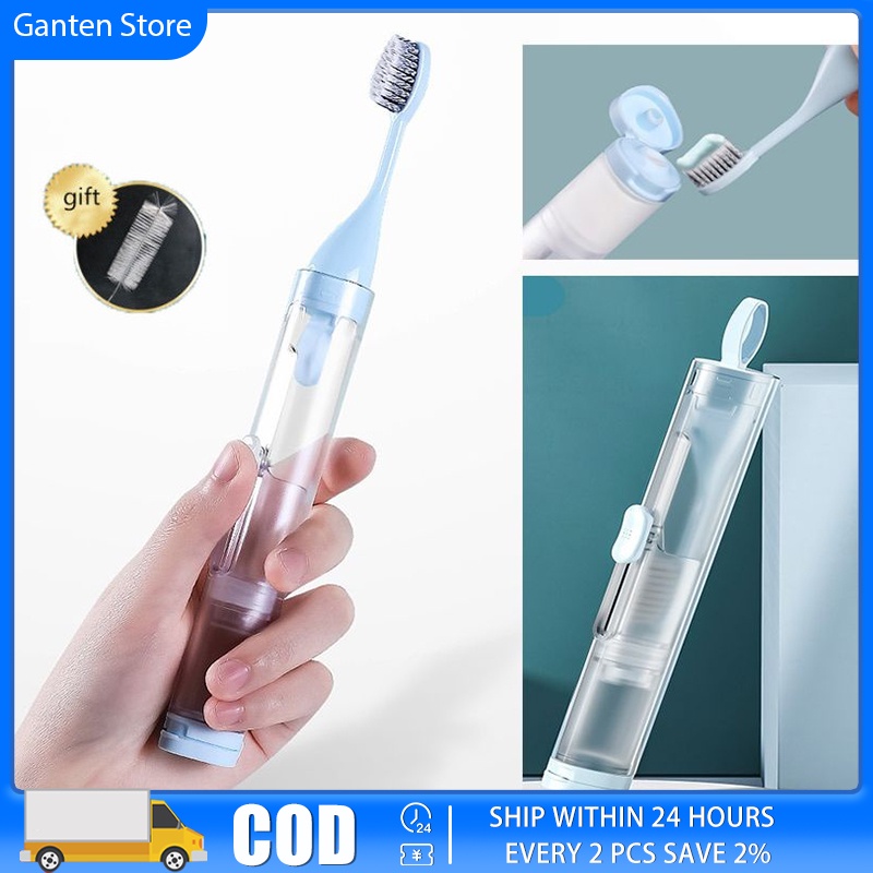 Portable Folding Toothbrush Travel Set Orthodontic Toothbrush Soft ...