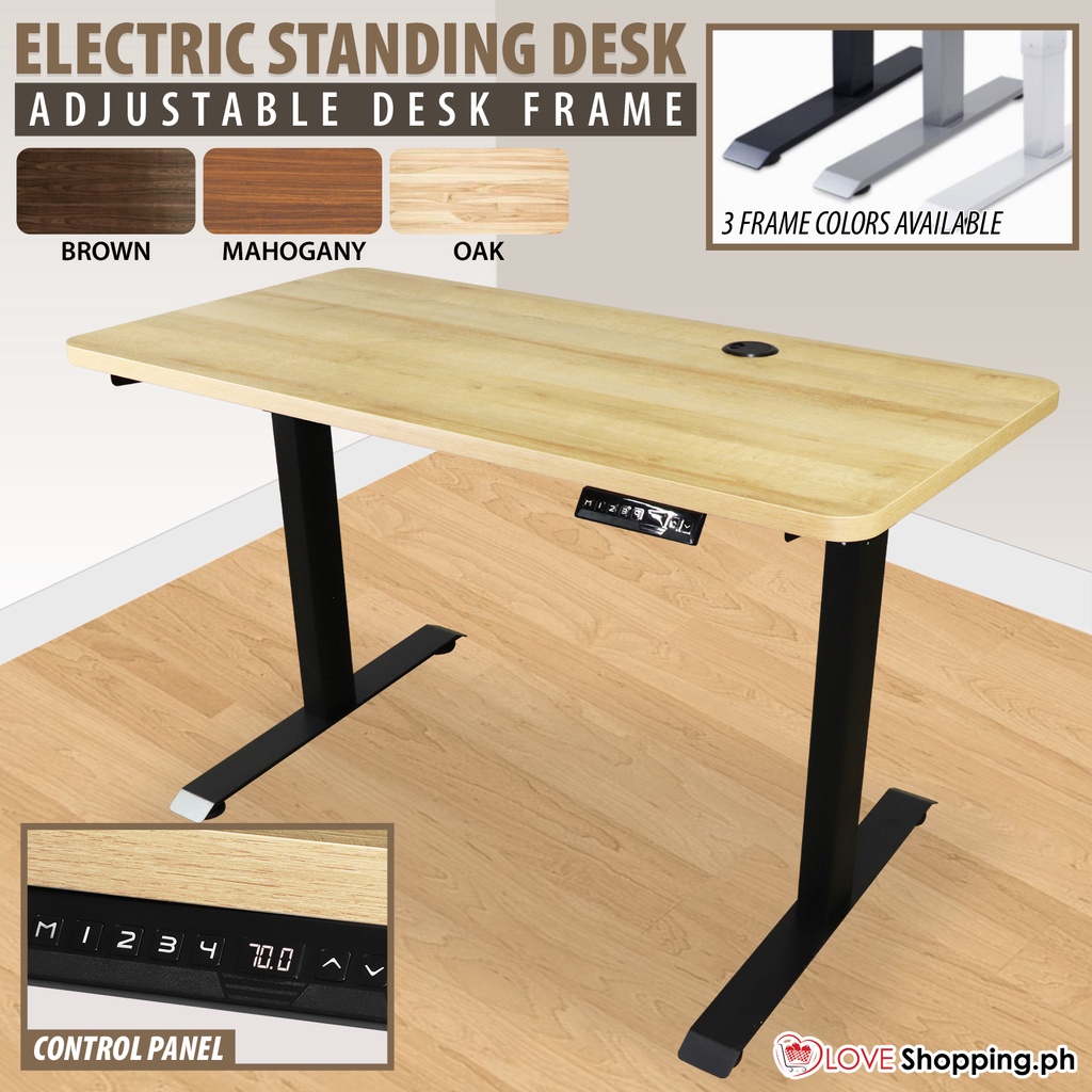 [160cm*80cm] Electric Standing Desk Table Adjustable Frame Ergonomic ...
