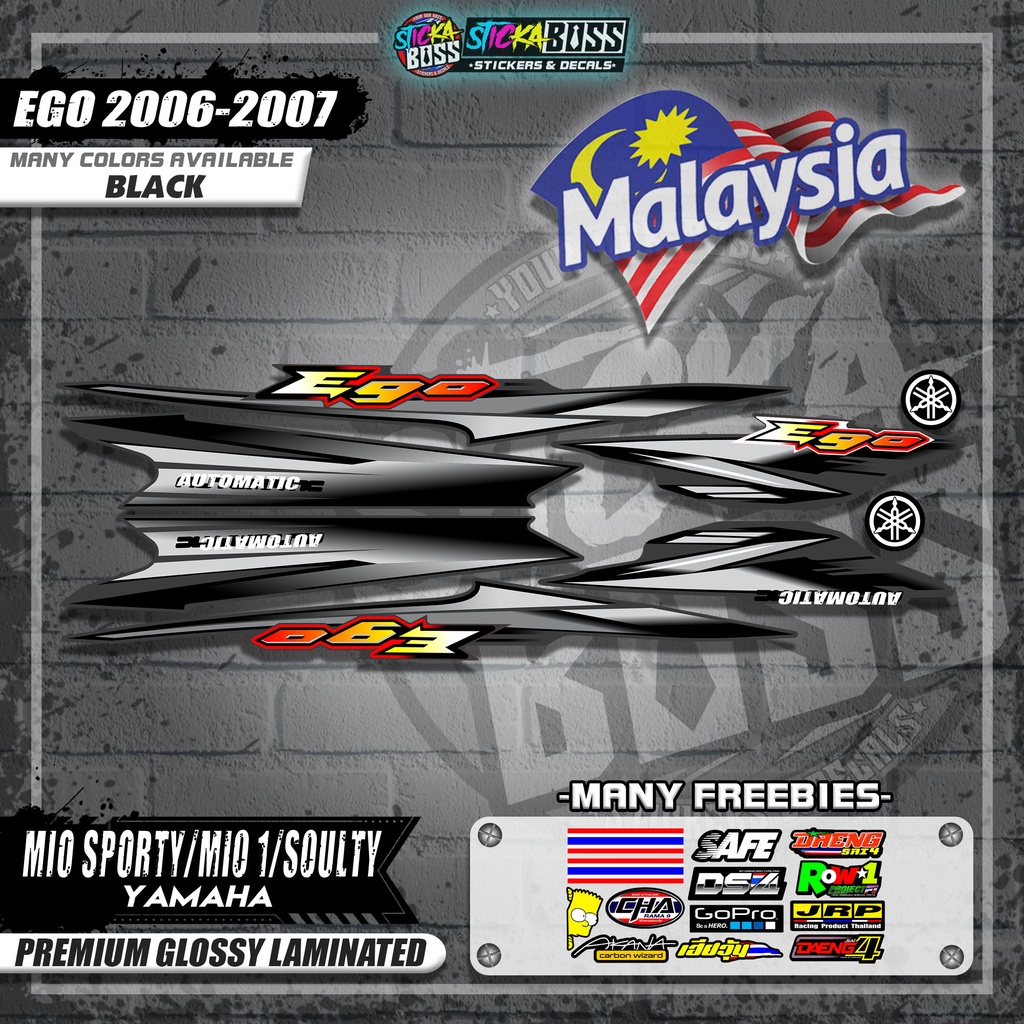 MIO SPORTY / MIO 1 / SOULTY DECALS ( EGO 2006 - 2007 )【WITH FREEBIES ...