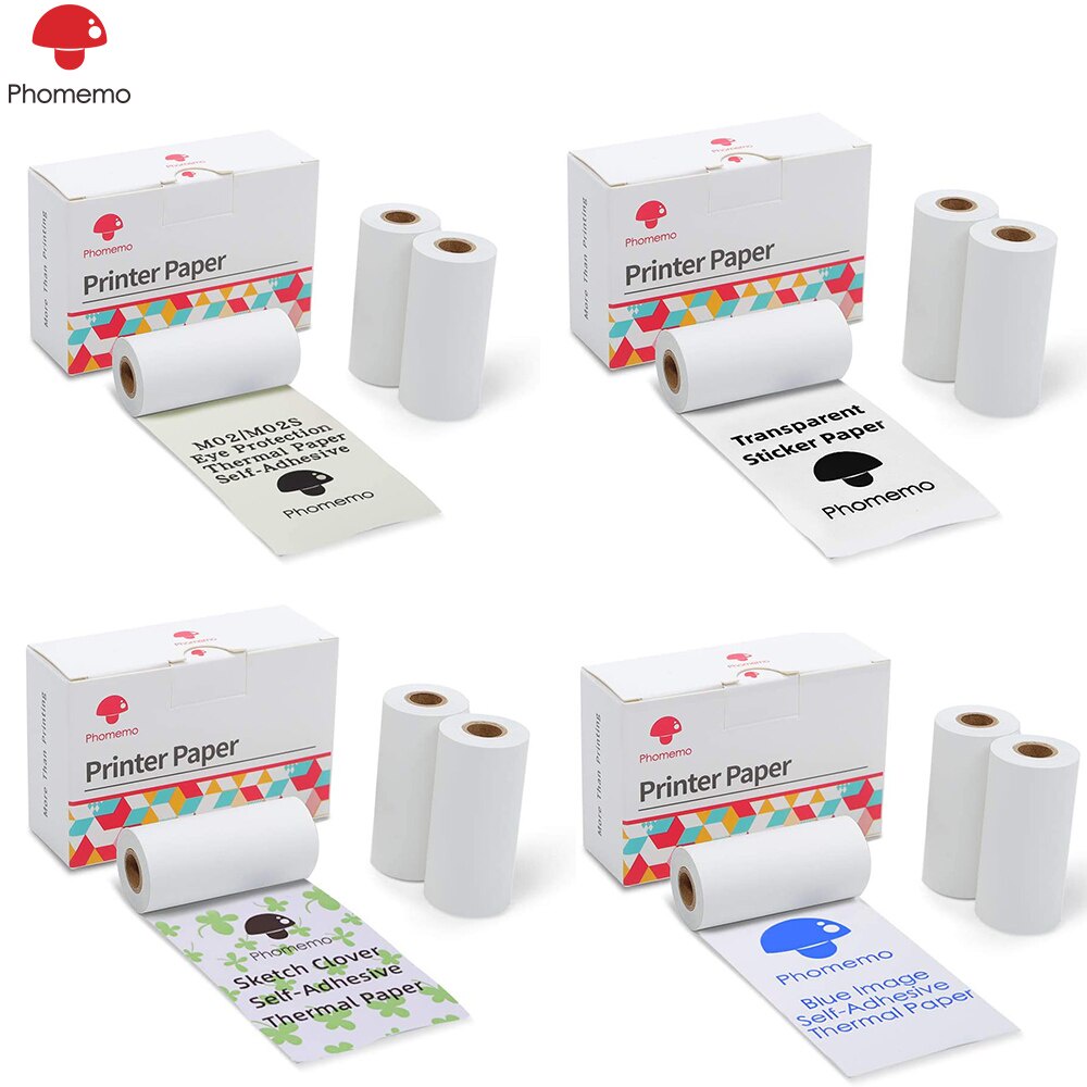 Phomemo Adhesive Label Non-Adhesive Paper for Phomemo Label Maker Tape ...