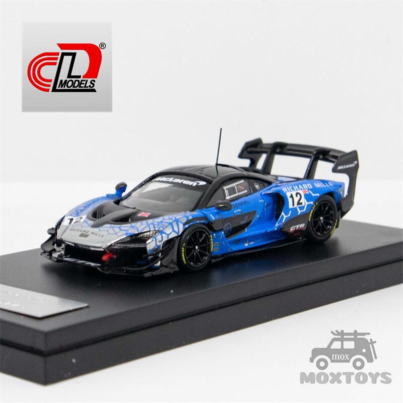 LCD 1:64 McLaren Senna GTR Electroplating blue Diecast Model Car ...