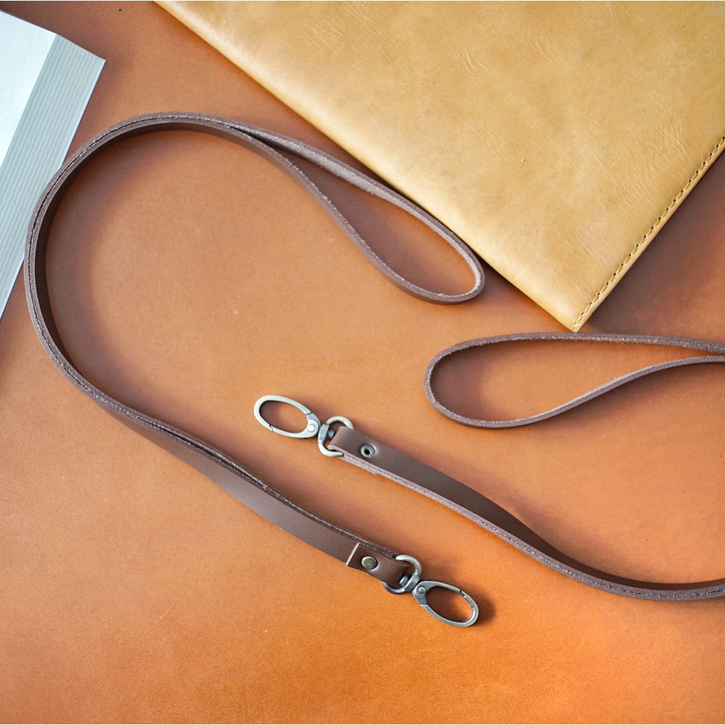 Thick PU brown id card Name tag strap | Shopee Philippines