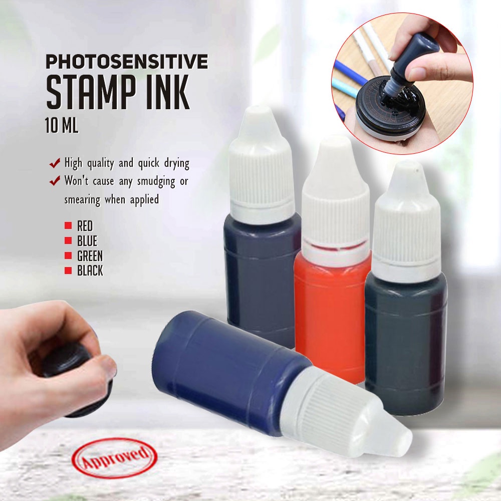 Photosensitive Stamp Ink Oil Based 10ML | Shopee Philippines