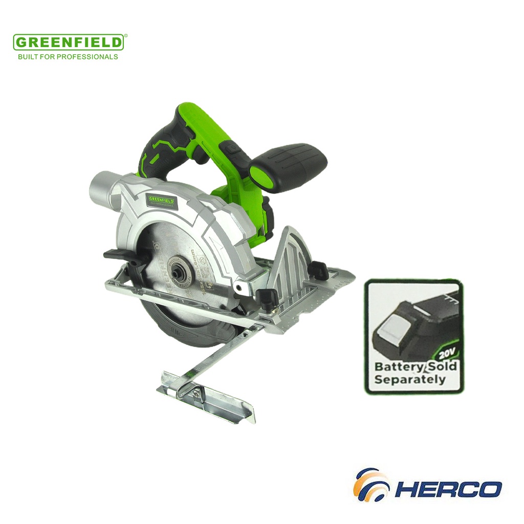 Greenfield 20V Cordless Circular Saw (Bare Tool Only, Battery Sold ...